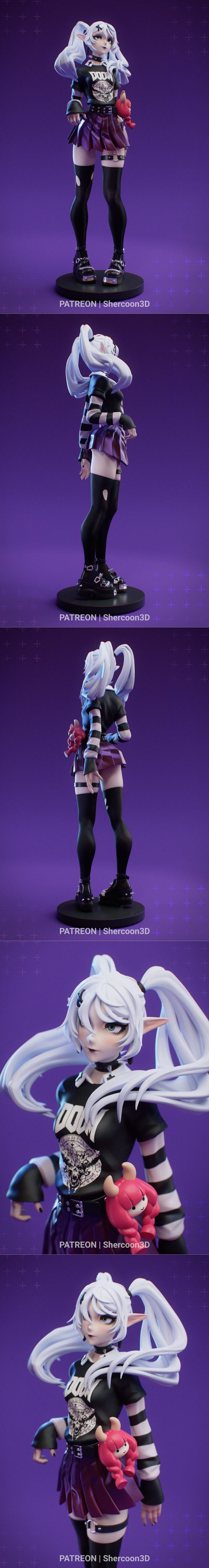 Desire FX 3d models | SherCoon 3D – Goth Frieren – 3D Print Model STL