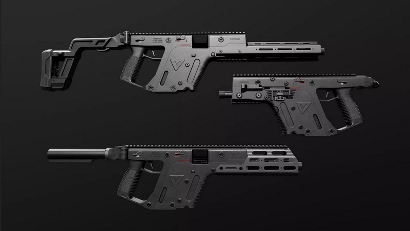 Desire FX 3d models | Kriss Vector SMG low-poly 3d model