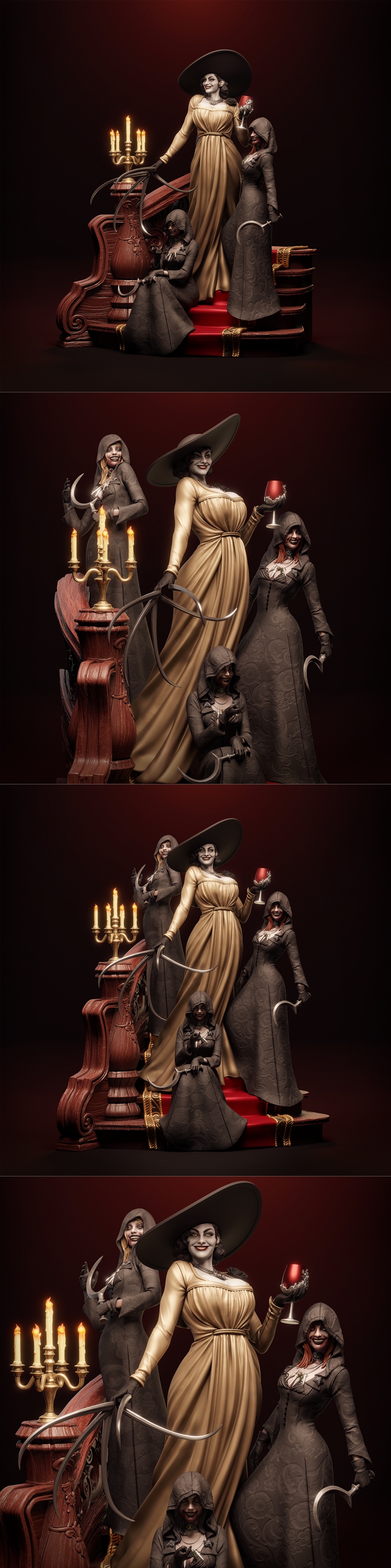 Desire FX 3d models | CA 3D Studios – Lady Dimitrescu – 3D Print Model STL
