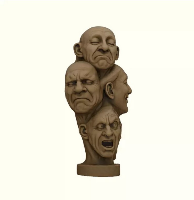 Desire FX 3d models | Five Faces of the Mind 3D print model