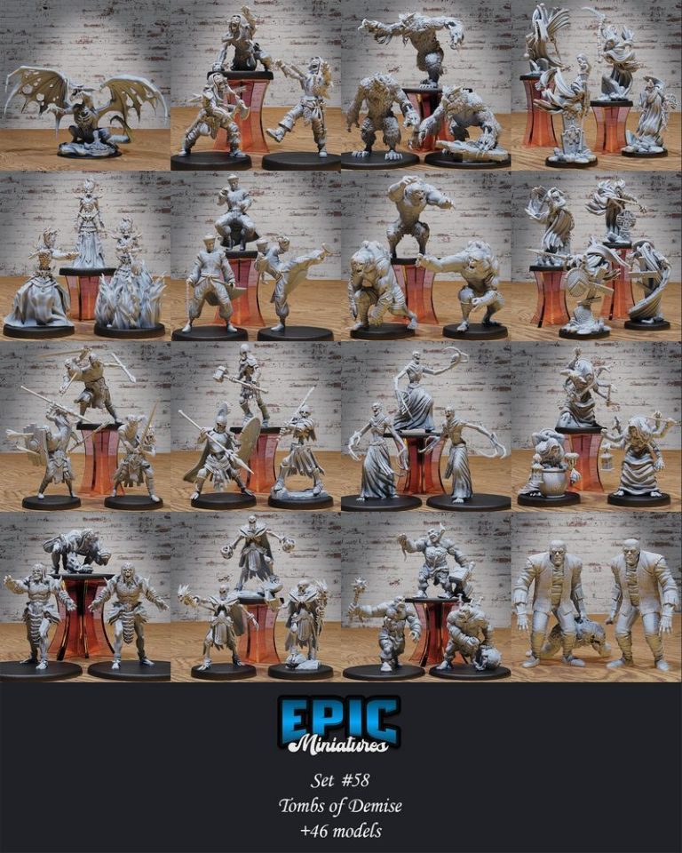 Desire FX 3d models | Epic Miniatures – Tombs of Demise Set – Undead ...