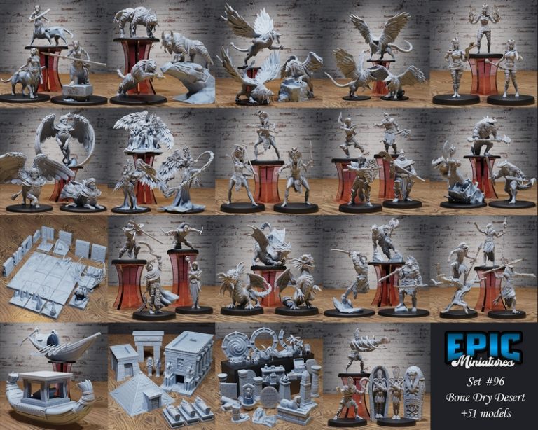 Desire FX 3d models | Epic Miniatures – Bone Dry Desert Set – Ancient ...