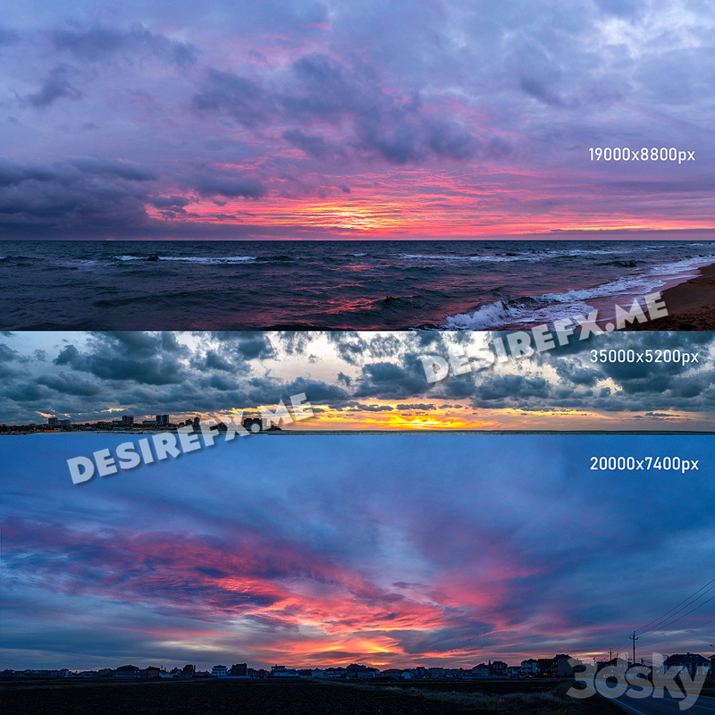 Desire FX 3d models | Background outside the window. Sunset v4 – 3D Model