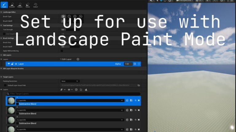 Desire FX 3d models | Basic Landscape Layers Material – Unreal Engine