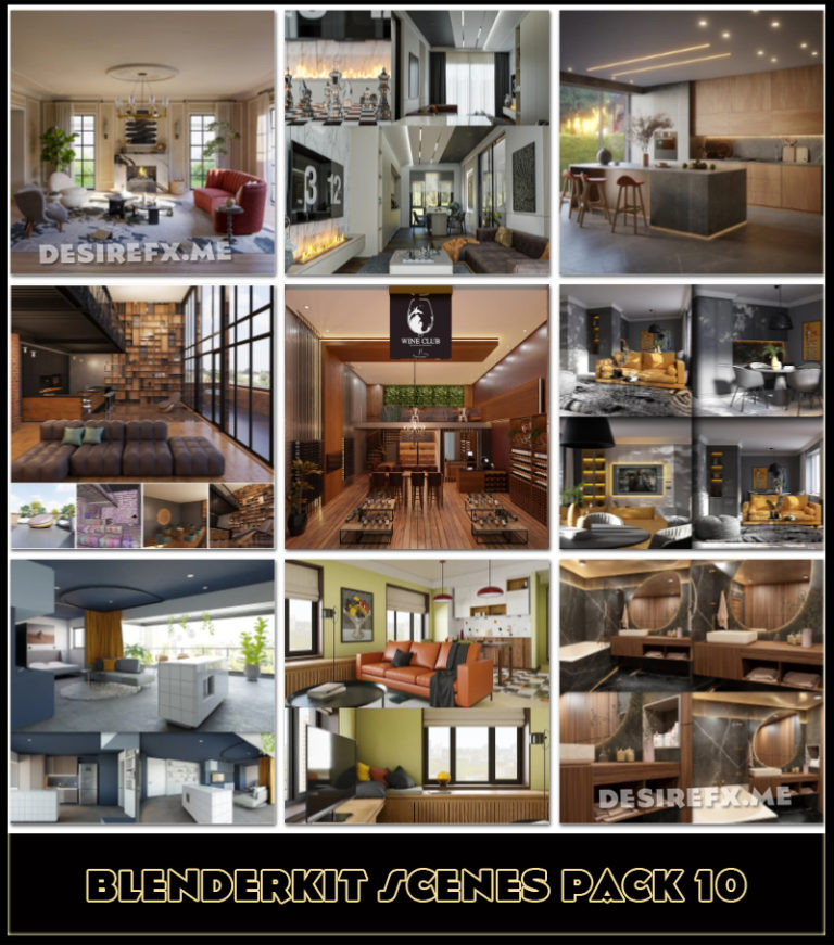 Desire FX 3d models | BlenderKit Scenes Pack 10