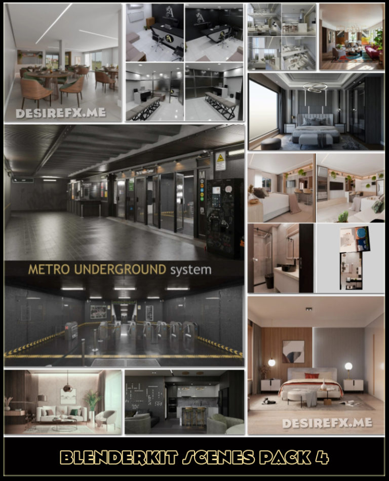 Desire FX 3d models | BlenderKit Scenes Pack 4