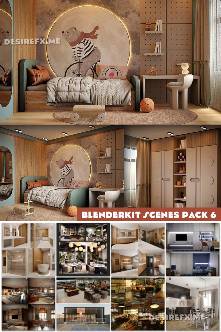 Desire FX 3d models | BlenderKit Scenes Pack 6