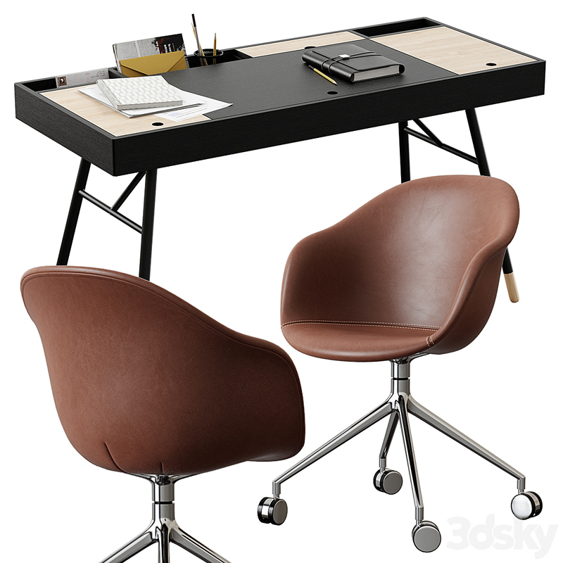 Desire FX 3d models | BoConcept Cupertino Table + Adelaide Chair 3D Model
