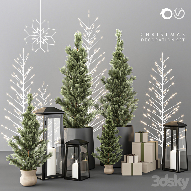 Desire FX 3d models | Christmas Decoration Set_04 – 3D Model