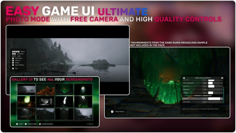 Desire FX 3d models | Easy Game UI Ultimate – Unreal Engine
