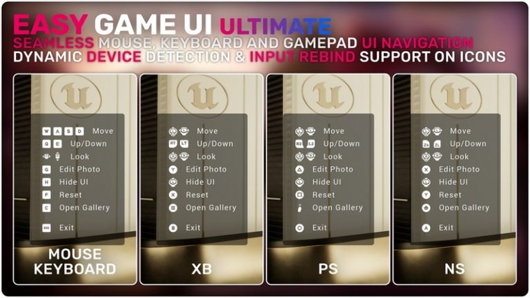 Desire FX 3d models | Easy Game UI Ultimate – Unreal Engine
