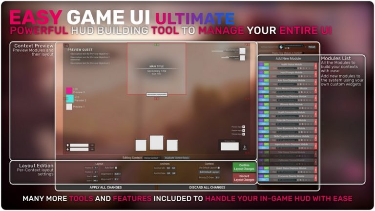 Desire FX 3d models | Easy Game UI Ultimate – Unreal Engine