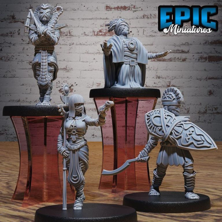 Desire FX 3d models | Epic Miniatures – Death Desert Set – Mummy and ...