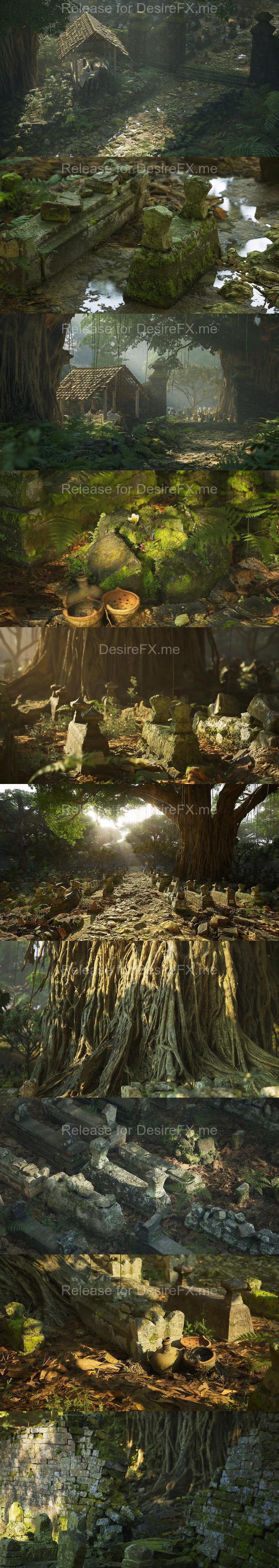 Desire FX 3d models | Graveyard Pack – Unreal Engine