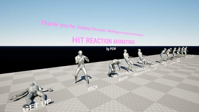 Desire FX 3d models | Hit Reaction Animations – Unreal Engine