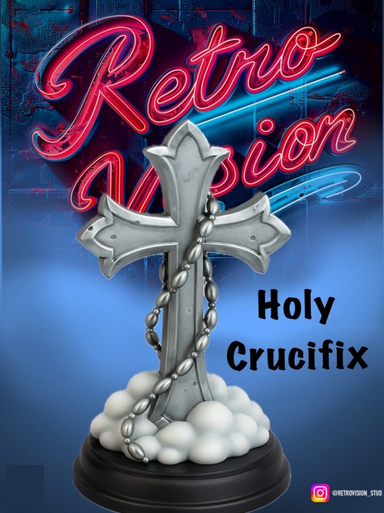 Desire FX 3d models | Holy Crucifix on Cloud – 3D Print Model