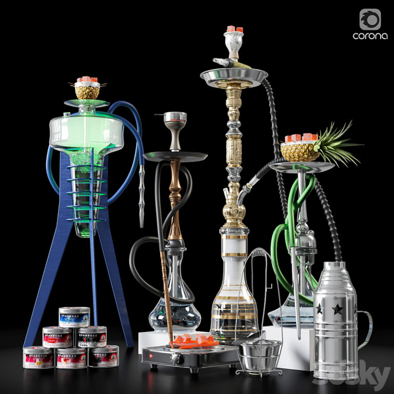 Desire FX 3d models | Hookah set 3D Model