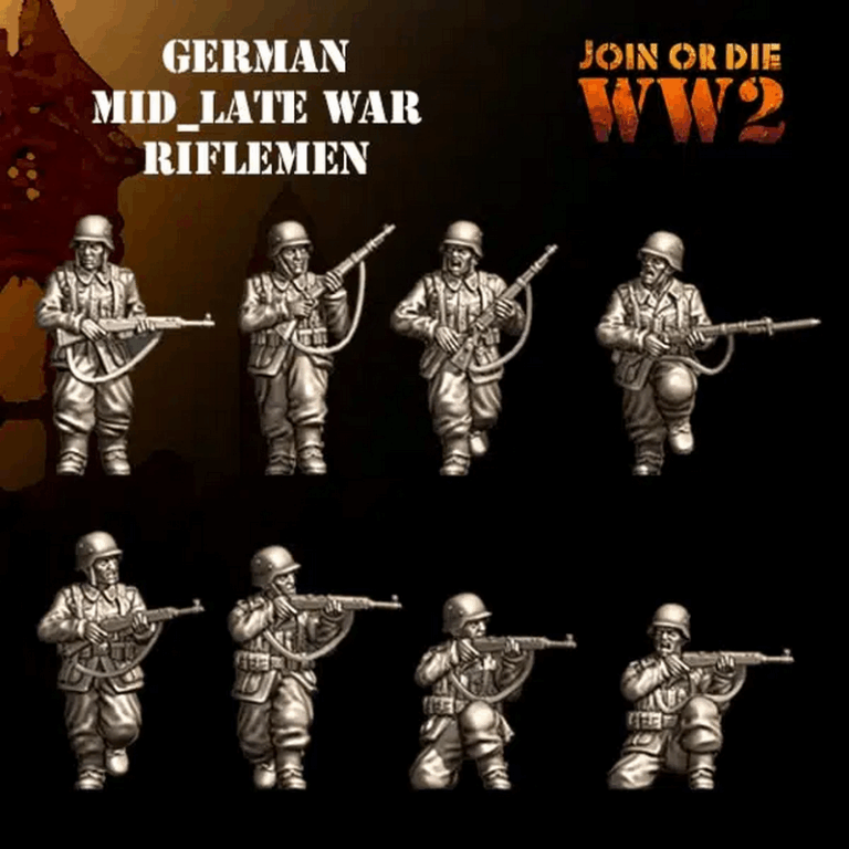 Desire FX 3d models | Join or Die WW2 – German Army Pack – 3D Print Model