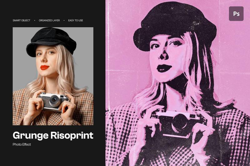 Desire FX 3d models | Grunge Risoprint Photo Effect L8SE3CS