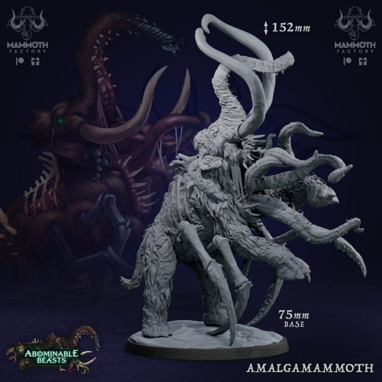 Desire FX 3d models | Mammoth Factory – Abominable Beasts – 3D Print Model