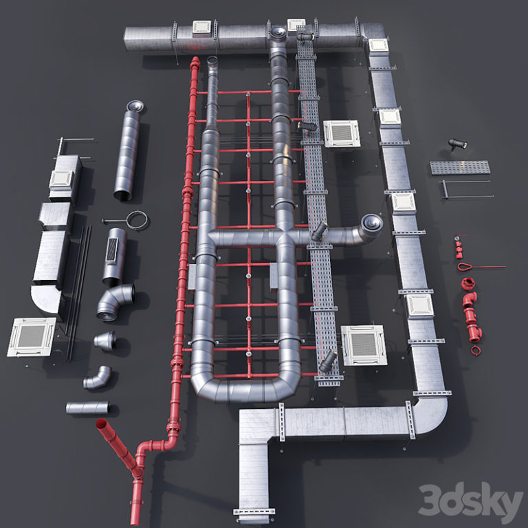 Desire FX 3d models | Pipe ceiling 3D Model