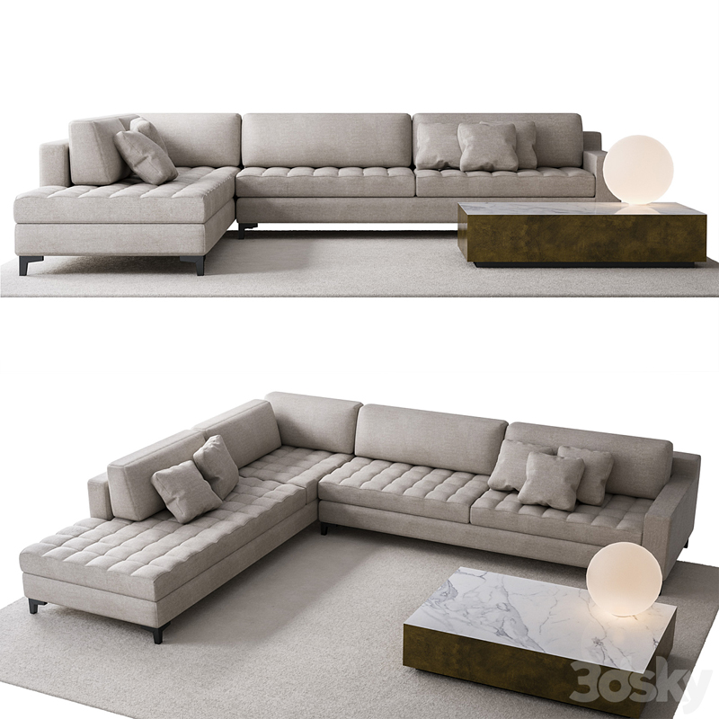 Desire FX 3d models | Prince sofa by Meridiani 3D Model