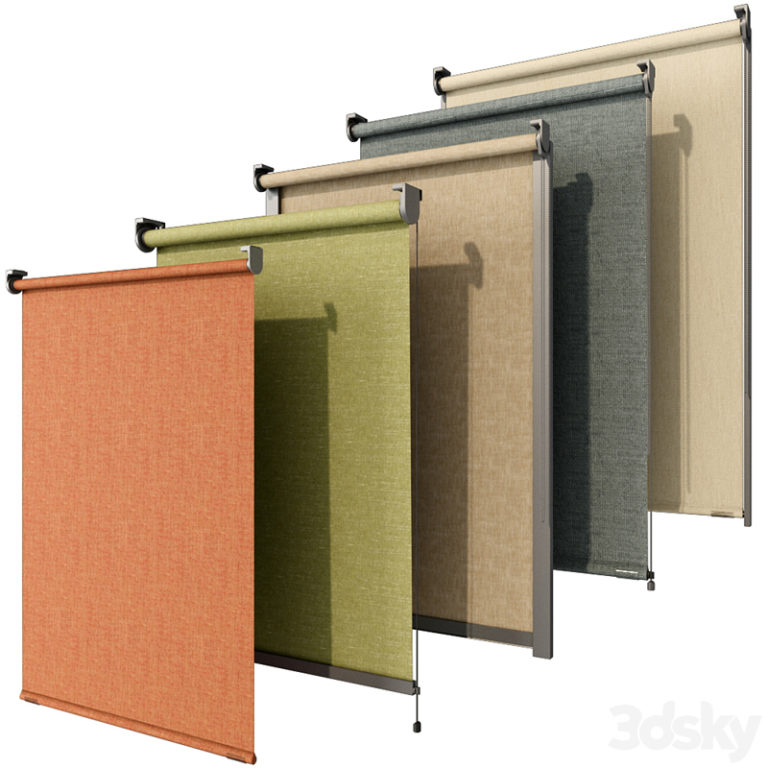 Desire FX 3d models | Roller blinds set – 3D Model
