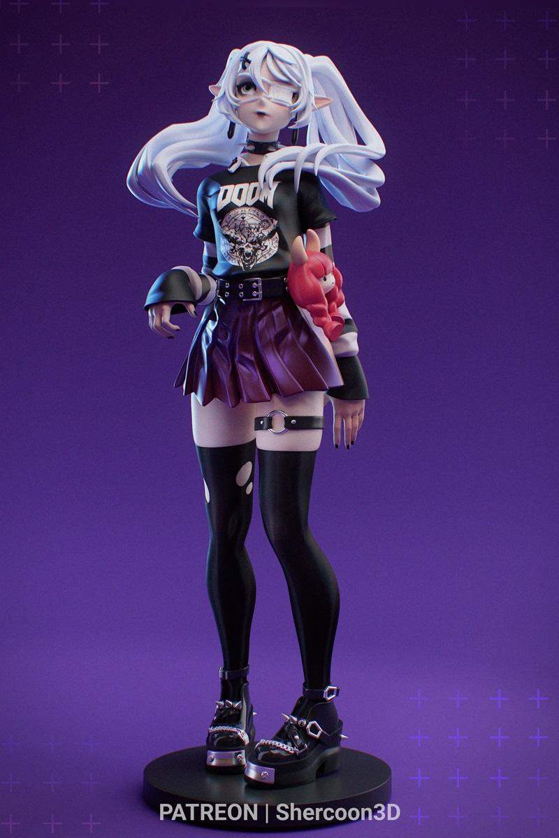 Desire FX 3d models | SherCoon 3D – Goth Frieren – 3D Print Model STL