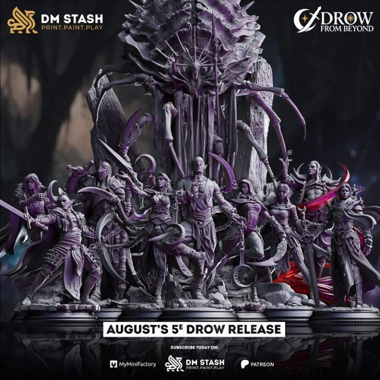 Desire FX 3d models | DM Stash – Drow From Beyond August 2025 – 3D ...