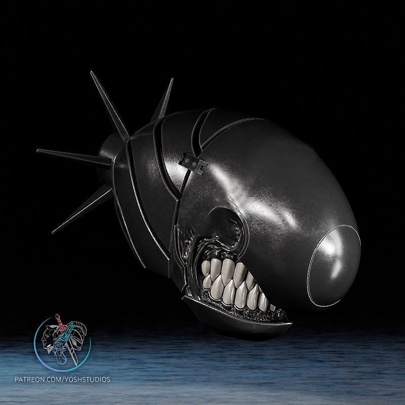 Desire FX 3d models | Reze Arc Bomb Girl Helmet – 3D Print Model STL