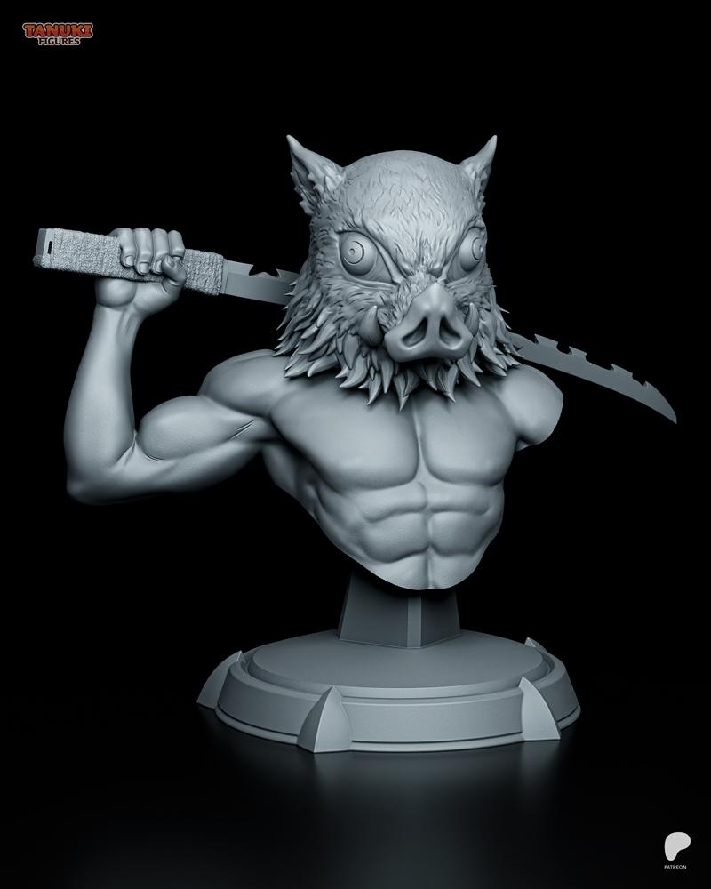 Desire FX 3d models | Tanuki Figures – Inosuke – Demon Slayer Bust – 3D ...