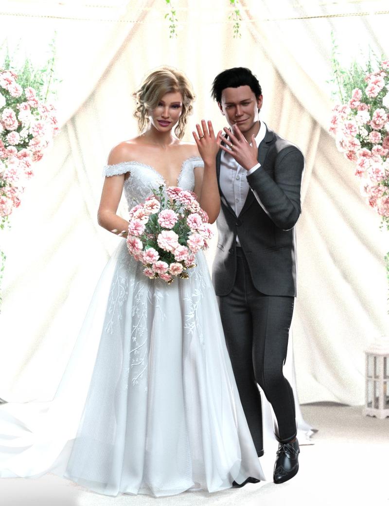 Desire FX 3d models | Summer Wedding Poses for Genesis 9 and XI Summer ...