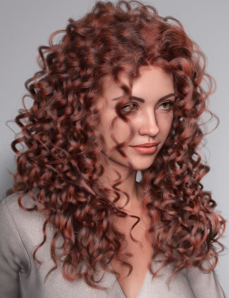 Desire FX 3d models | dForce Strand-Based Long Curls Hair for Genesis 9 ...