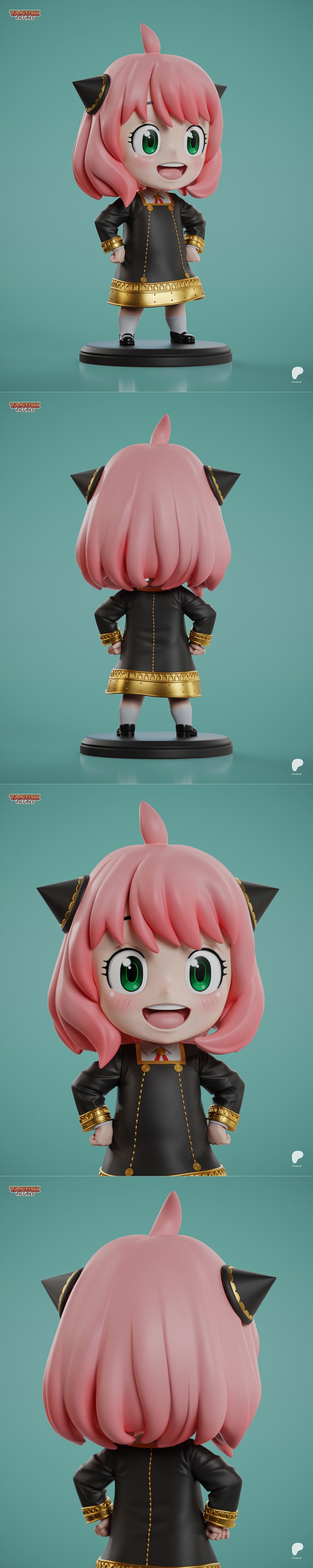 Desire FX 3d models | Tanuki Figures – Anya Chibi – 3D Print Model STL