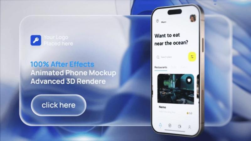Desire FX 3d models | Animated Phone Mockup Pack – 10 Liquid Glass ...