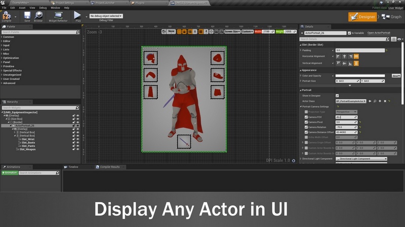 Desire FX 3d models | Actor Portrait – Animated 3D Widget – Unreal Engine