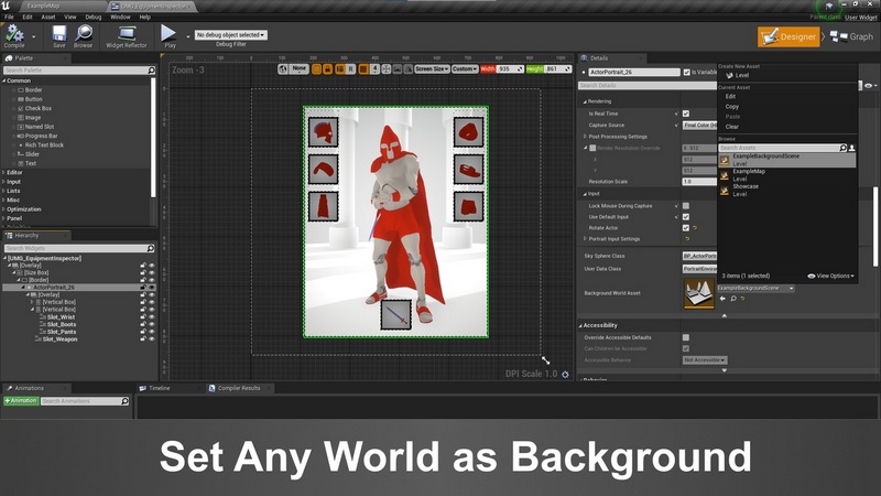 Desire FX 3d models | Actor Portrait – Animated 3D Widget – Unreal Engine