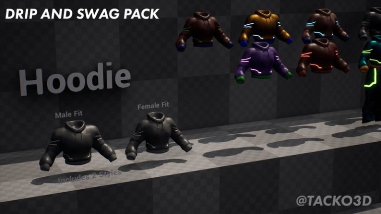 Desire FX 3d models | Drip and Swag Pack Cyberpunk Collection – Clothes ...