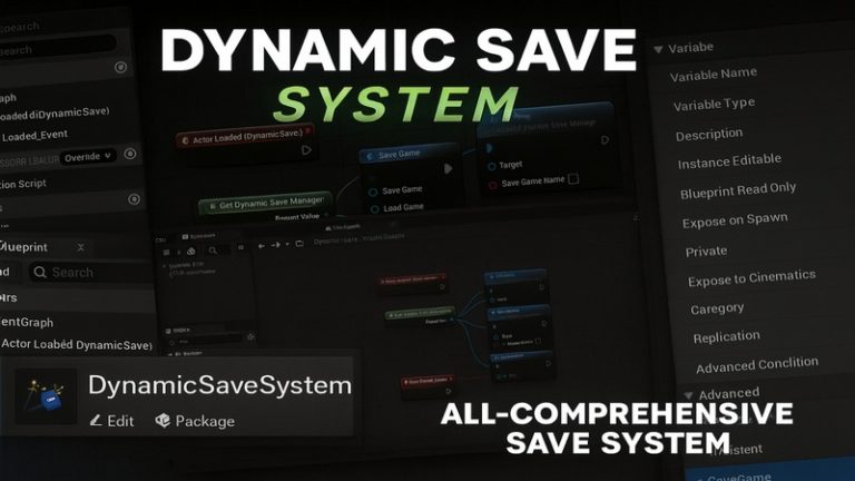 Desire FX 3d models | Global Save System – Unreal Engine