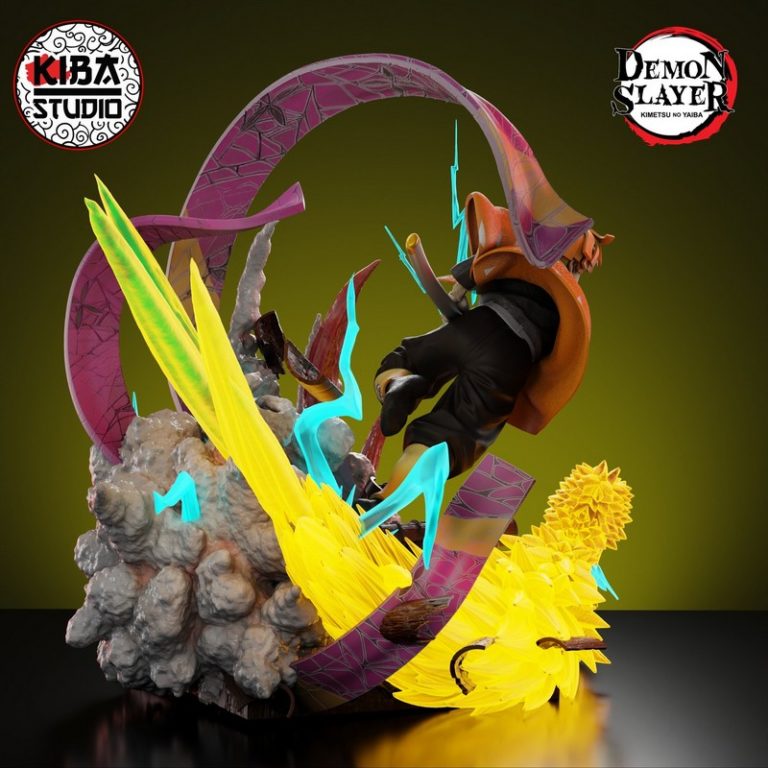 Desire FX 3d models | Kiba Studio – Zenitsu Agatsuma – Demon Slayer ...