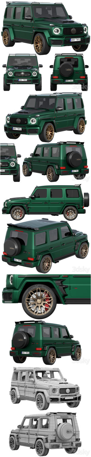 Desire FX 3d models | Mercedes-Benz AMG G63 BRABUS 700 WIDESTAR – 3D Model