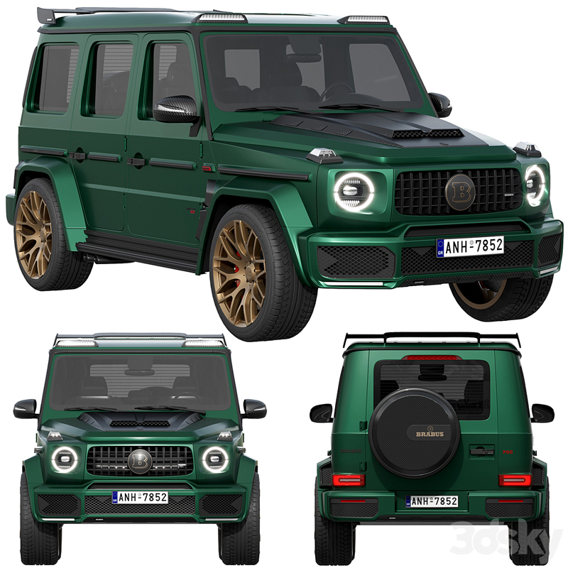 Desire FX 3d models | Mercedes-Benz AMG G63 BRABUS 700 WIDESTAR – 3D Model