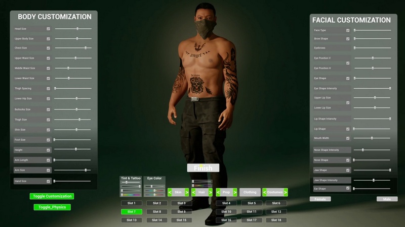 Desire FX 3d models | Meta Customization System – Unreal Engine