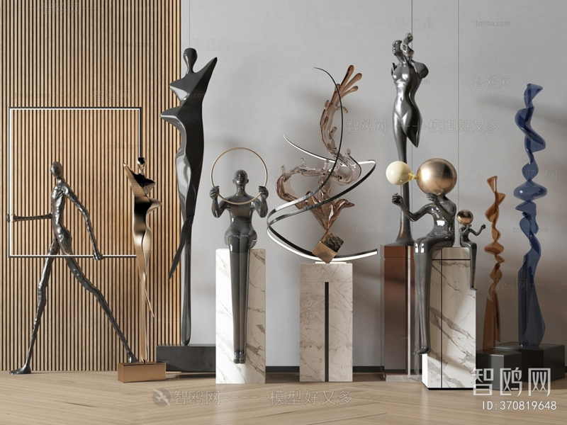 Desire FX 3d models | Modern Sculpture Set – 3D Model