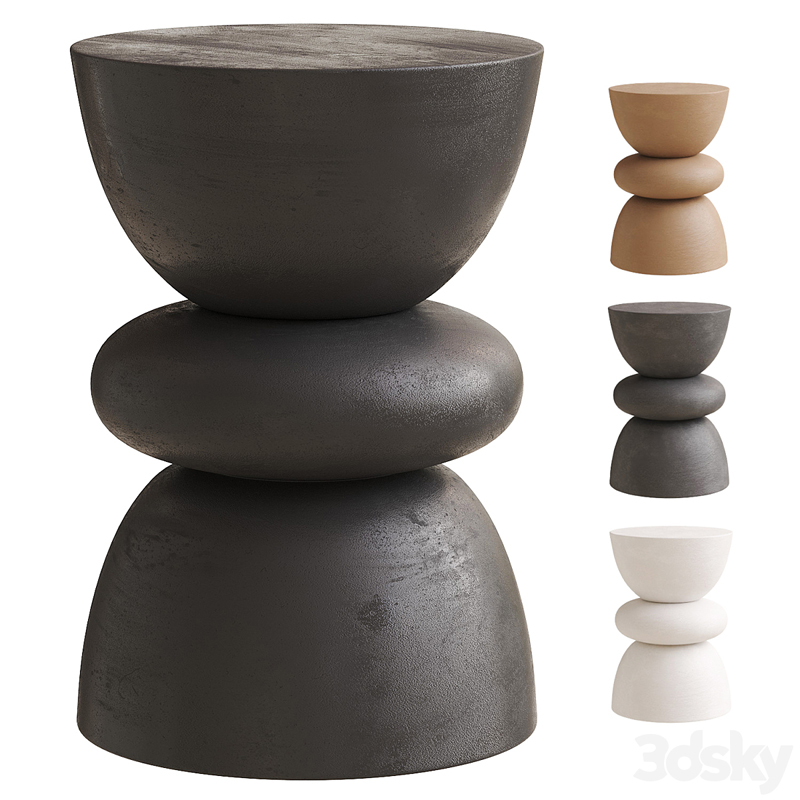 Desire FX 3d models | Table dappoint ronde bois de manguier Benno – 3D ...