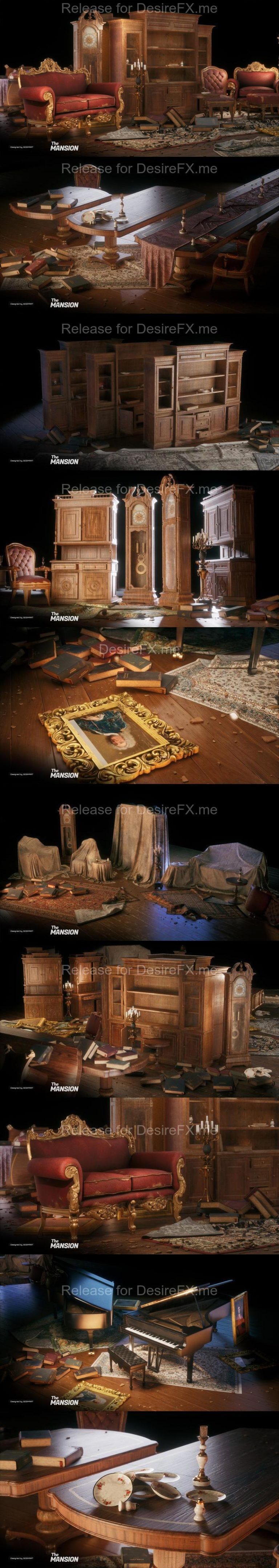 Desire FX 3d models | The Mansion Props – Unreal Engine