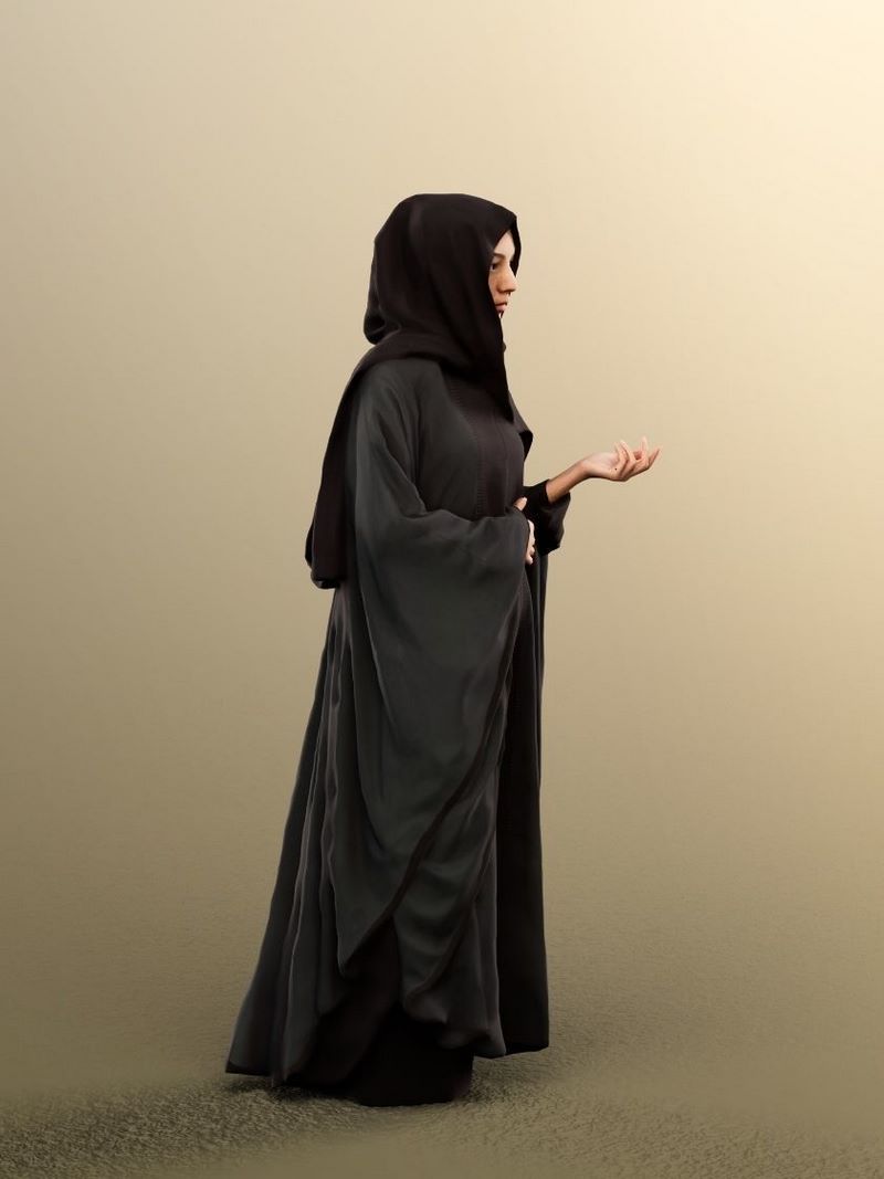 Desire FX 3d models | Standing Traditional Muslim Woman Talking low ...