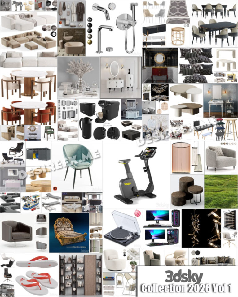 Desire FX 3d models | 3DSky Pro 3D Models Collection 2026 Vol 1