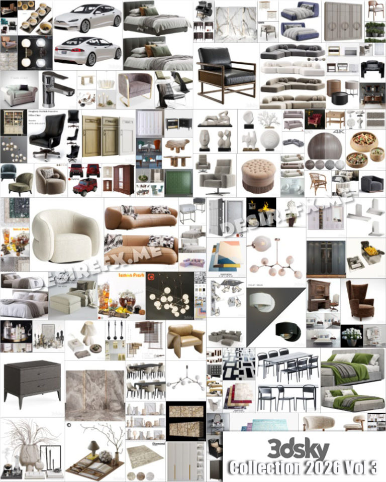 Desire FX 3d models | 3DSky Pro 3D Models Collection 2026 Vol 3