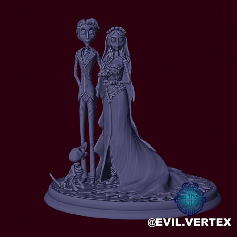 Desire FX 3d models | Corpse Bride Diorama – Emily and Victor – 3D ...